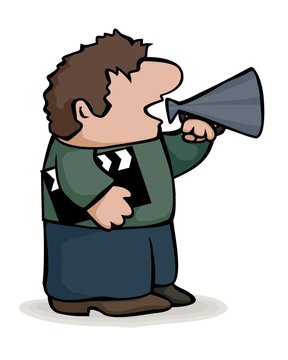 Stage Director Cartoon