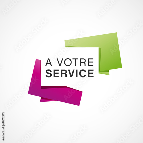 "à votre service" fichier vectoriel libre de droits sur la banque d ...