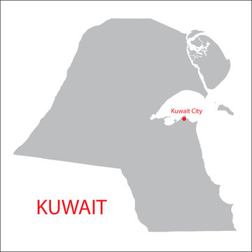 Capital Of Kuwait Map