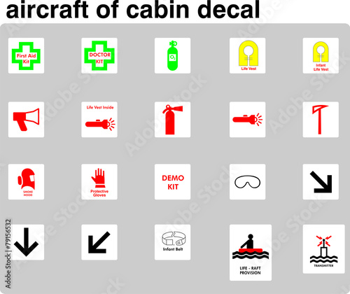 "aircraft cabin decal" Stock image and royalty-free vector files on ...