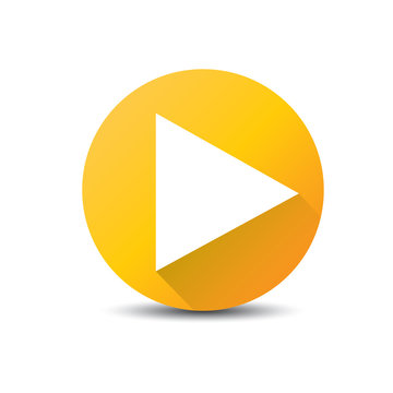 Play Video Icon Orange