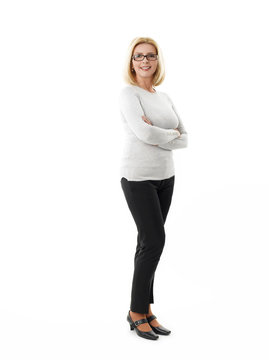 Middle Aged Woman Standing