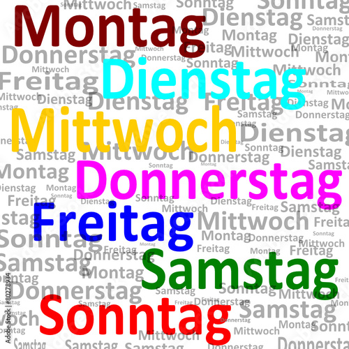 "Wochentage Collage #150322-17" Stockfotos und lizenzfreie Vektoren auf ...