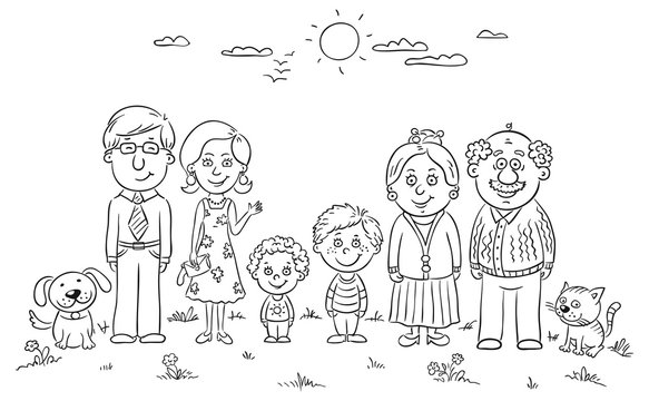 Outline Of Family Images – Browse 212,159 Stock Photos, Vectors, and ...