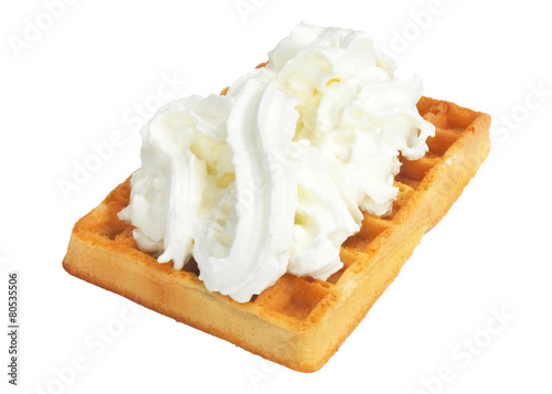 "Gaufre chantilly " photo libre de droits sur la banque d'images ...