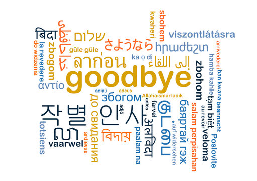 Goodbye In Different Languages List