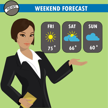 Ramanan S I R Weather Reporter Clipart