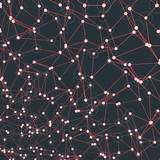 "Wireframe Polygonal Element. 3D Sphere with Lines and Dots" Stock ...