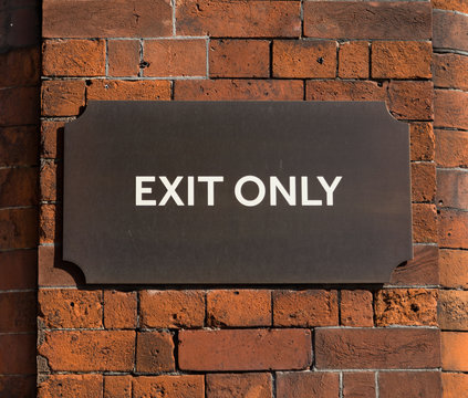 Exit Only Sign Images – Browse 1,504 Stock Photos, Vectors, and Video ...