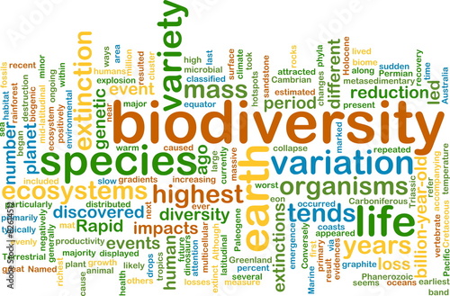 "biodiversity wordcloud concept illustration" Stock photo and royalty ...