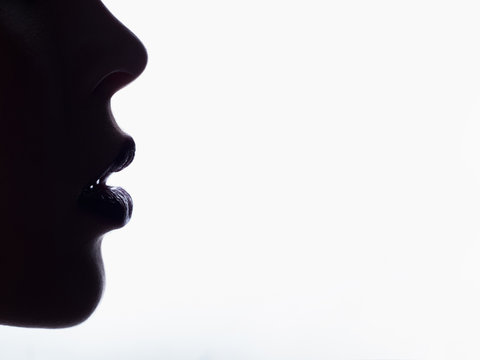 Lips Silhouette Side