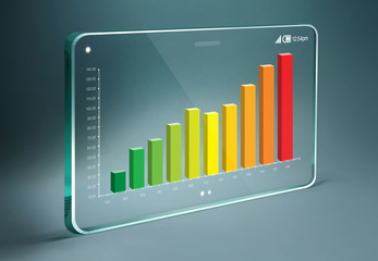 20+ Free bar chart on tablet screen Pictures - PikWizard