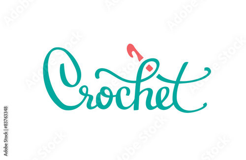 ""Crochet" calligraphic lettering" Stock image and royalty-free vector ...
