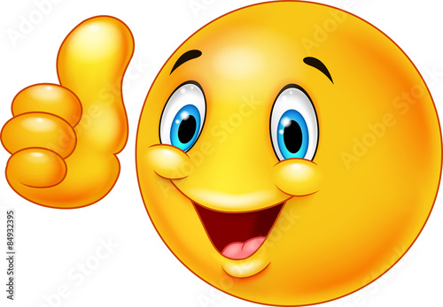 "Happy smiley emoticon giving thumbs up" obrazów stockowych i plików ...