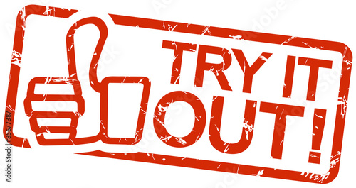 "red stamp TRY IT OUT!" fichier vectoriel libre de droits sur la banque ...