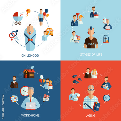 "Stages Of Life Set" Stock image and royalty-free vector files on ...