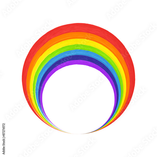 Rainbow Colored Circle Logo