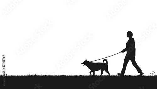 "Gassi gehen mit Hund" Stockfotos und lizenzfreie Vektoren auf Fotolia ...