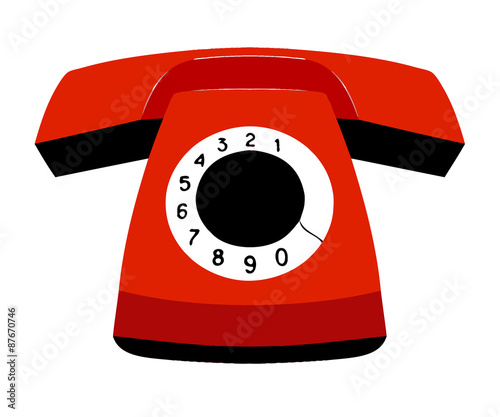"Красный телефон" Stock image and royalty-free vector files on Fotolia ...