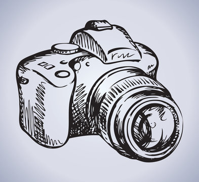 Dslr Camera Sketch Images – Browse 842 Stock Photos, Vectors, and Video ...