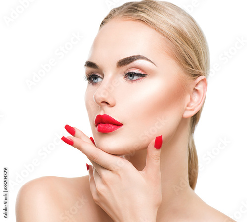 "Beautiful fashion model woman with blond hair" Stockfotos und ...