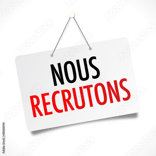 "Nous recrutons" fichier vectoriel libre de droits sur la banque d ...