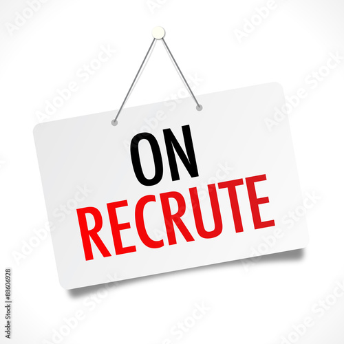 "On recrute" fichier vectoriel libre de droits sur la banque d'images ...