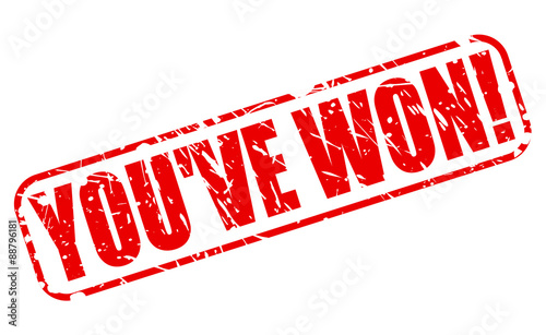 You39ve Been Selected Words Red Stamp Chosen Winner Stock