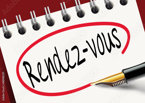 "BLOC Rendez-vous" fichier vectoriel libre de droits sur la banque d'images Fotolia.com - Image ...