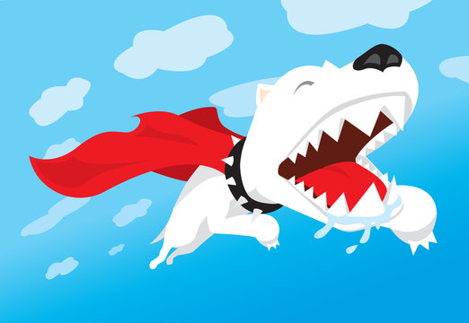 Free Clipart Of Dog Flying