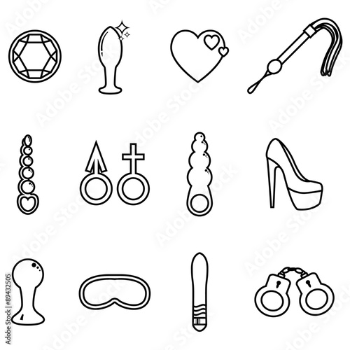 Sex Fetish Icon Set Fichier Vectoriel Libre De Droits Sur La Banque