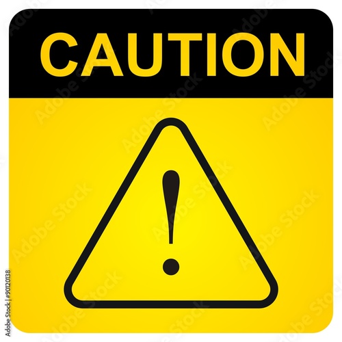 "Caution Sign square" Stock image and royalty-free vector files on ...