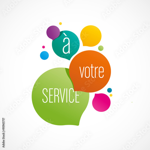 "à votre service" fichier vectoriel libre de droits sur la banque d ...