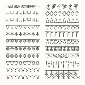 Hand Drawn Christmas Border Images – Browse 53,648 Stock Photos ...