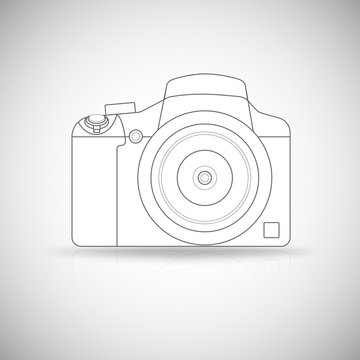 Dslr Camera Outline Images – Browse 3,769 Stock Photos, Vectors, and ...