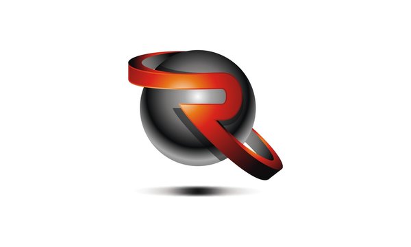 3d R Logo