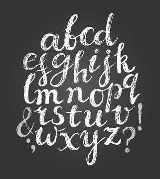 Chalkboard Font Alphabet Cursive