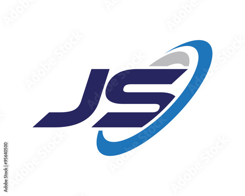 "JS Letter Swoosh Media Technology Logo" Stock image and royalty-free ...