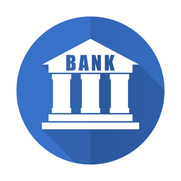 Bank Icon Blue