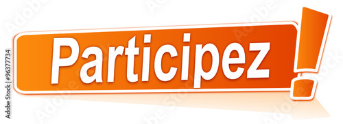 "participez sur étiquette orange" fichier vectoriel libre de droits sur ...