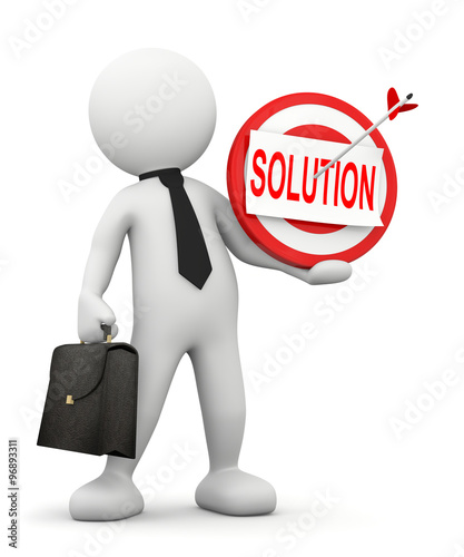 "omino 3d con soluzione giusta" Stock photo and royalty-free images on ...