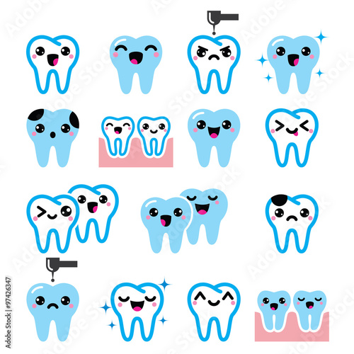 Kawaii Cartoon Fangs