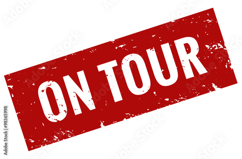 "On Tour Stempel rot grunge" Stock image and royalty-free vector files ...