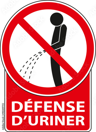 "Panneau défense d'uriner" Stock image and royalty-free vector files on ...