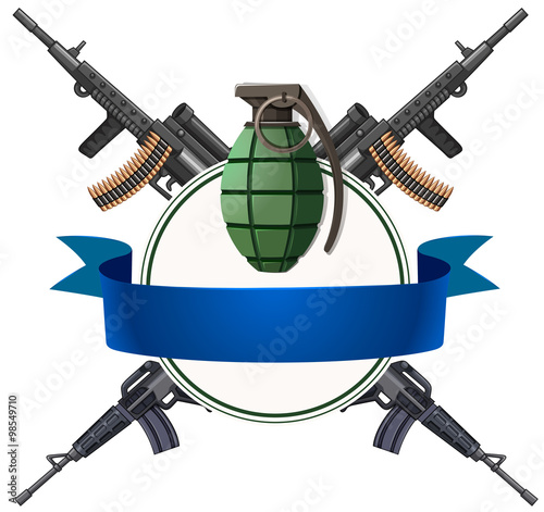 "Logo design with many weapons" Stockfotos und lizenzfreie Vektoren auf ...