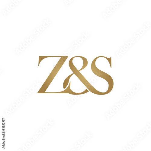 "Z&S Initial logo. Ampersand monogram logo" Stock image and royalty ...