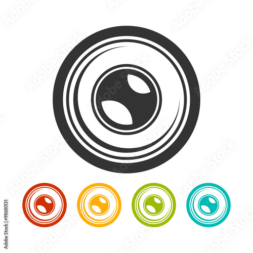 "Mobile Camera Lens Graphic Set" Stock image and royalty-free vector ...