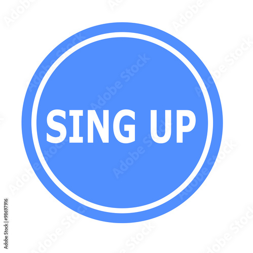 "sing up button, icon, sign" Stock image and royalty-free vector files ...