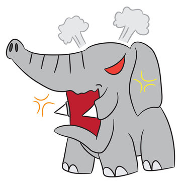 Angry Elephant Cartoon Images – Browse 1,964 Stock Photos, Vectors, and ...