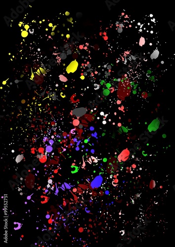 "Colorful splash over black background" Stock photo and royalty-free ...